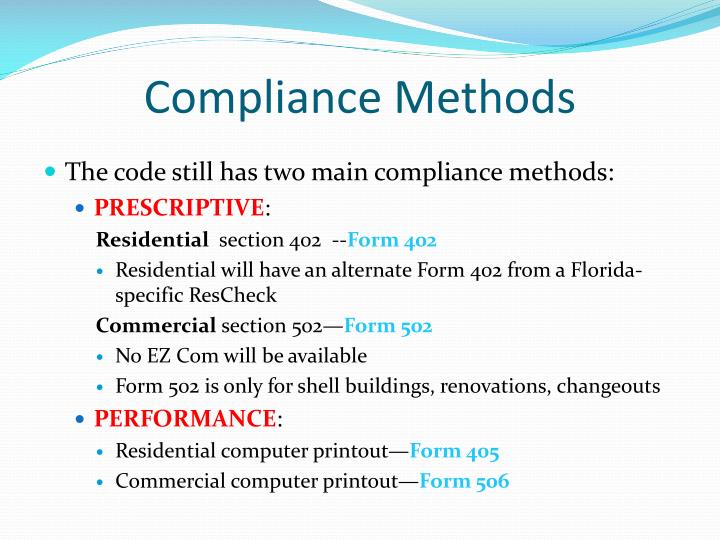 PPT - 2010 CHANGES TO THE FLORIDA ENERGY CODE PowerPoint Presentation ...