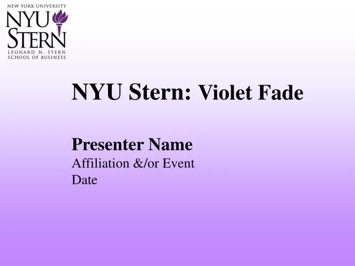 Nyu Powerpoint Template