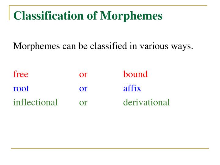 PPT - English Lexicology Morphological Structure of English Words ...