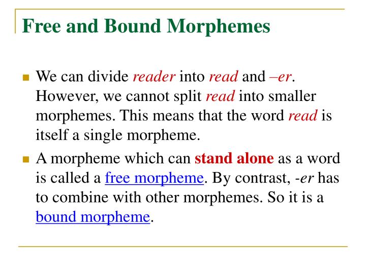 PPT - English Lexicology Morphological Structure of English Words ...