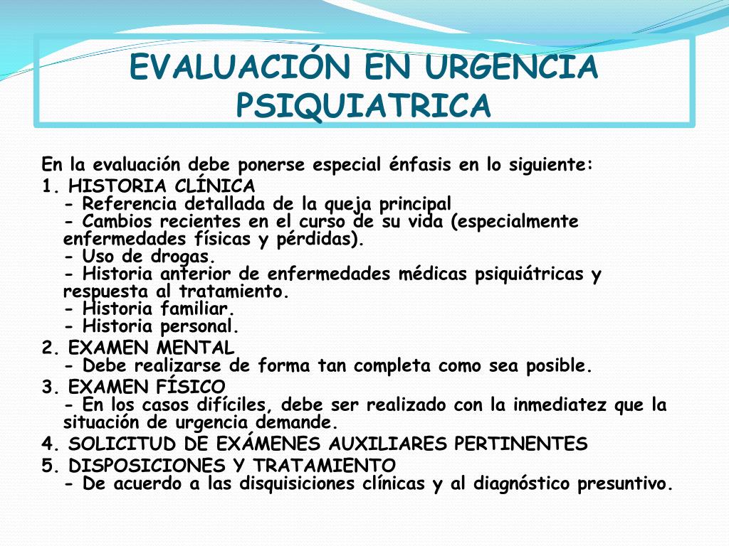 PPT - URGENCIA PSIQUIATRICA PowerPoint Presentation, free download - ID ... PPT - URGENCIA PSIQUIATRICA PowerPoint Presentation, free download - ID ...