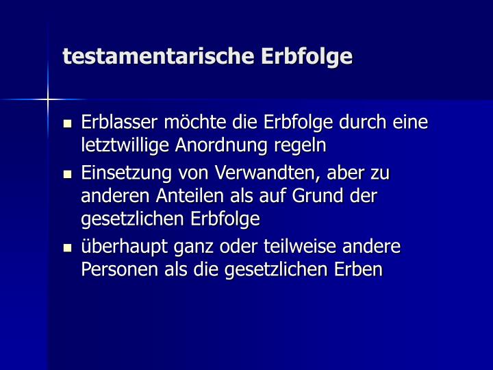 PPT - Erbrecht PowerPoint Presentation - ID:659942
