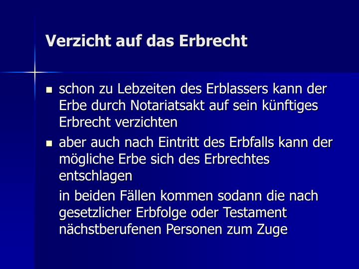 PPT - Erbrecht PowerPoint Presentation - ID:659942