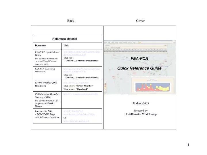 PPT - FEA/FCA Quick Reference Guide PowerPoint Presentation, free ...