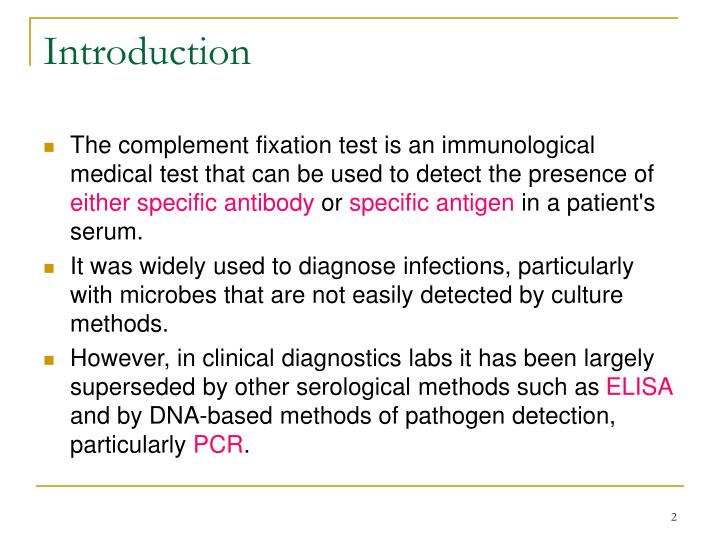 PPT - Complement Fixation Test PowerPoint Presentation - ID:660946