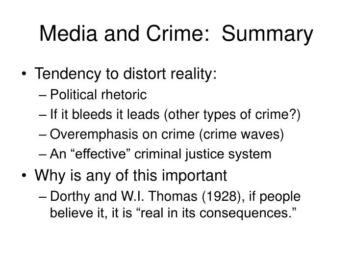 PPT - Crime and the Media PowerPoint Presentation - ID:661852