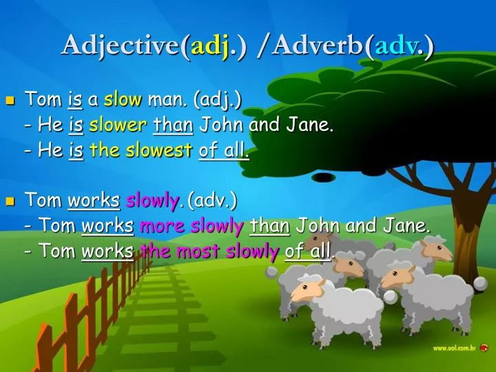 PPT - Adjective( adj .) /Adverb( adv .) PowerPoint Presentation, free ...