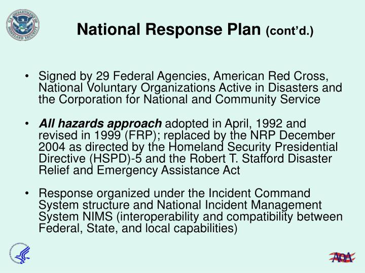 PPT - Federal Role and Response to Disasters PowerPoint Presentation ...