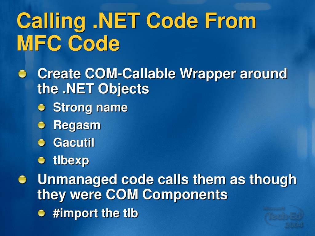 PPT - DEV331 Visual C++: Using The .NET Framework In Win32/MFC ... PPT - DEV331 Visual C++: Using The .NET Framework In Win32/MFC ...