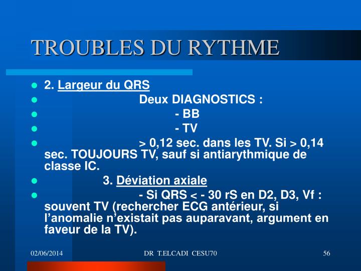 PPT - TROUBLES DU RYTHME PowerPoint Presentation - ID:664131