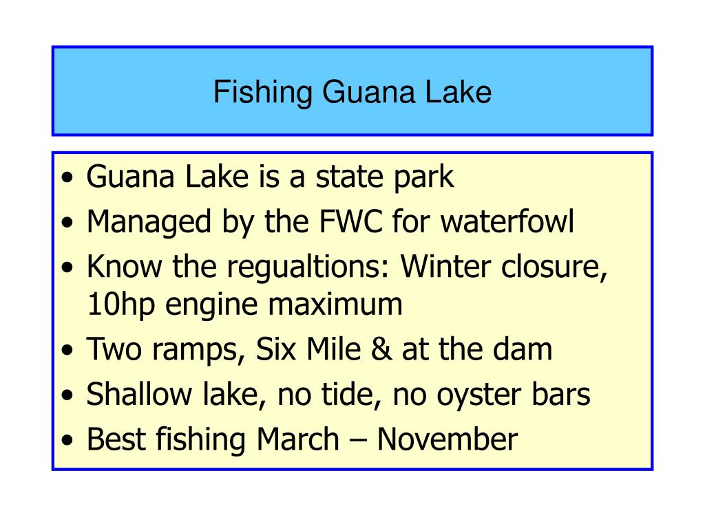 PPT - Fishing the St. John’s River & Guana Lake Hosted by Thrifty ...