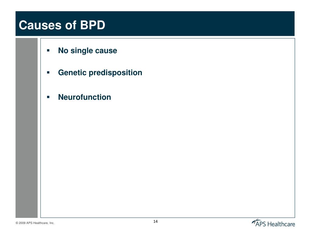 PPT - Borderline Personality Disorder Presented by: APS Healthcare ...