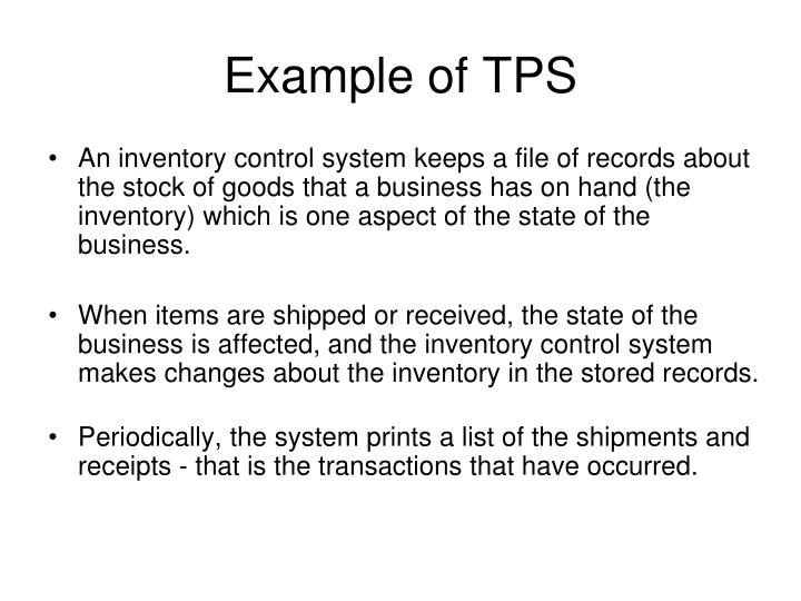 PPT - TRANSACTION PROCESSING SYSTEM (TPS) PowerPoint Presentation - ID ...