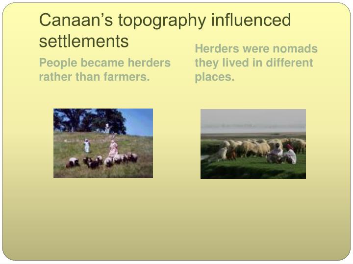 PPT - Geography and the Early Settlement of Egypt, Kush, and Canaan ...