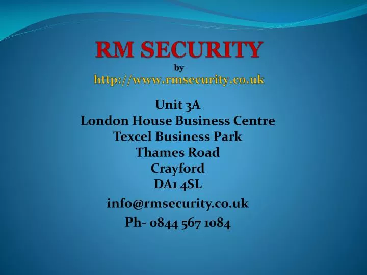 PPT - RM Security PowerPoint Presentation, free download - ID:665936