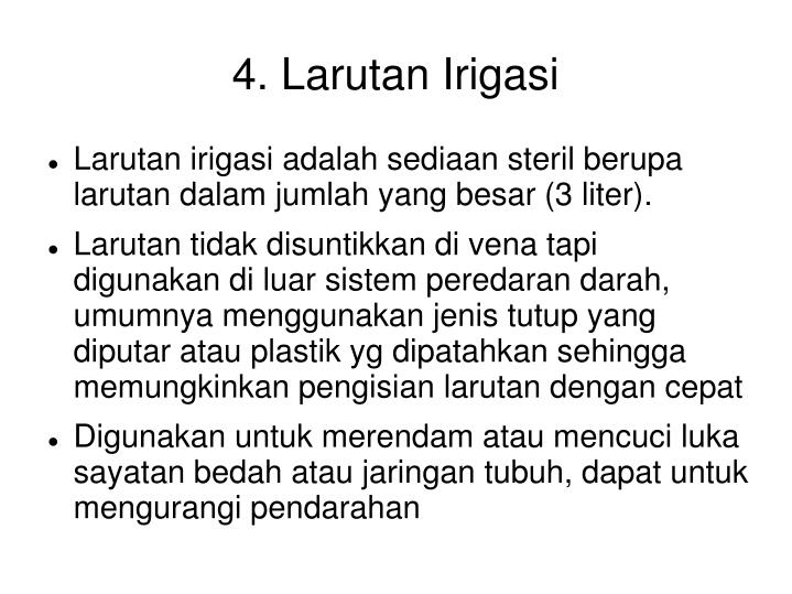 PPT - Kuliah FTS Steril (Infus dan macam-macam sediaan parenteral ...