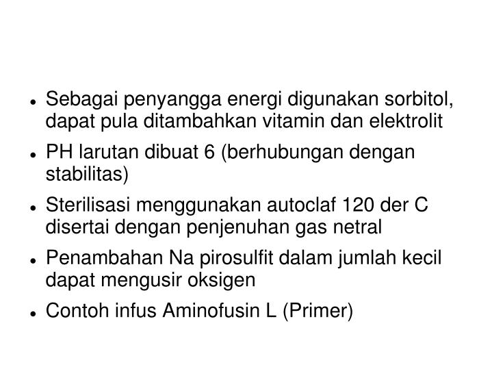 PPT - Kuliah FTS Steril (Infus dan macam-macam sediaan parenteral ...