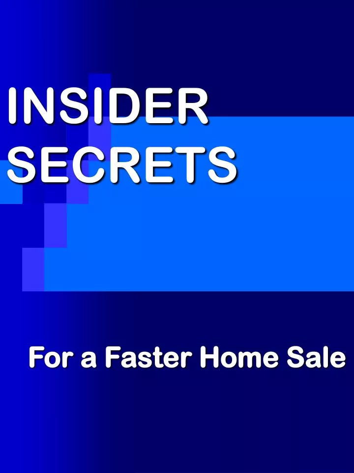 PPT - INSIDER SECRETS PowerPoint Presentation, free download - ID:66616