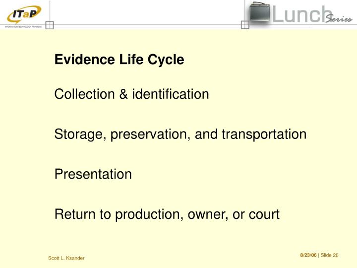 PPT - Computer Forensics in the Campus Environment Scott L. Ksander ...