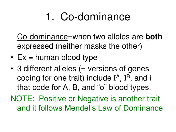PPT - Non Mendelian Inheritance Patterns PowerPoint Presentation - ID ...