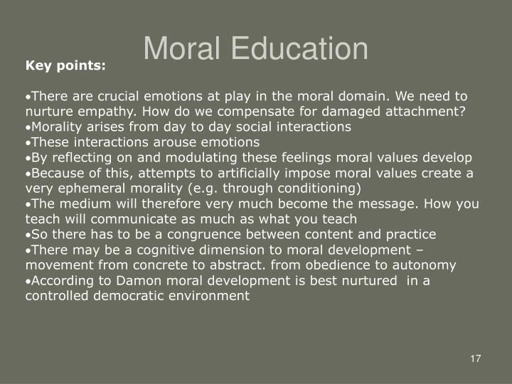 PPT - Moral Education PowerPoint Presentation - ID:666987