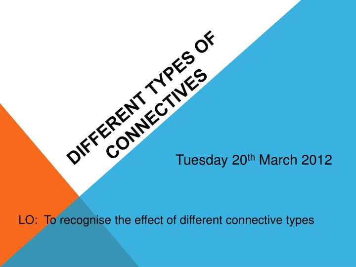 PPT - Using Connectives Correctly PowerPoint Presentation - ID:667620