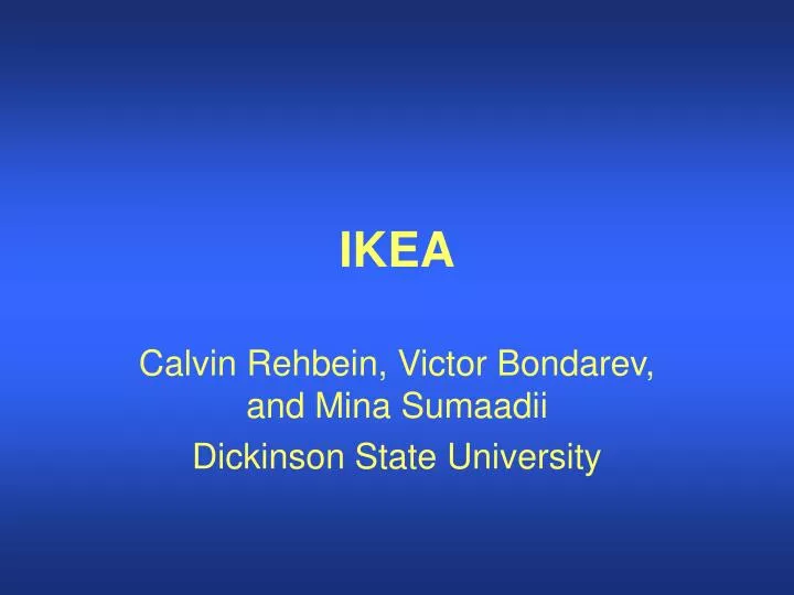 PPT - IKEA PowerPoint Presentation, free download - ID:668047