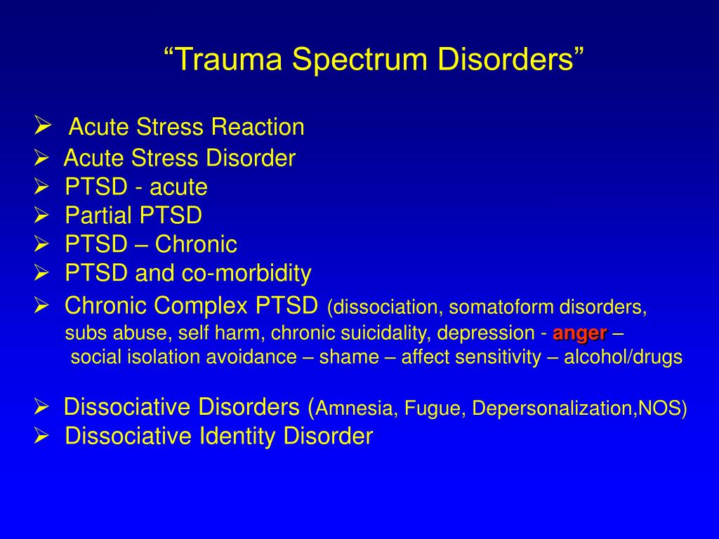 PPT - What’s special about Trauma? Collaborative Mental Health Care ...