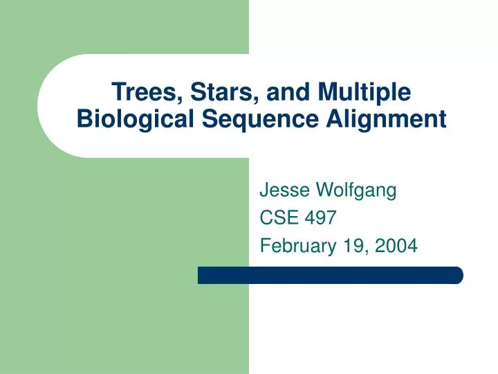 PPT - Trees, Stars, and Multiple Biological Sequence Alignment PowerPoint Presentation - ID:669297