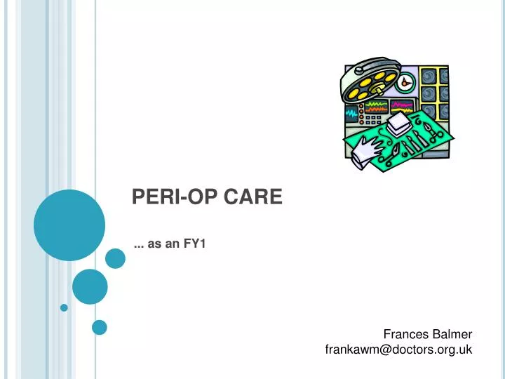 PPT - PERI-OP CARE PowerPoint Presentation, free download - ID:669318
