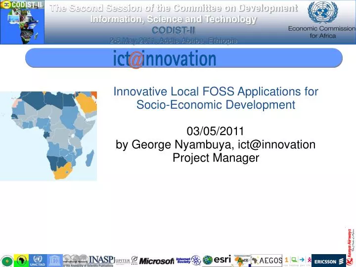 PPT - Innovative Local FOSS Applications for Socio-Economic Development ...
