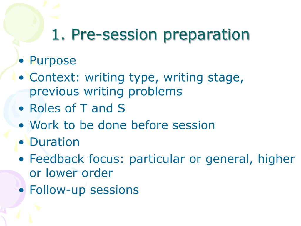 PPT - Giving oral feedback on student writing: What aspects should we ...