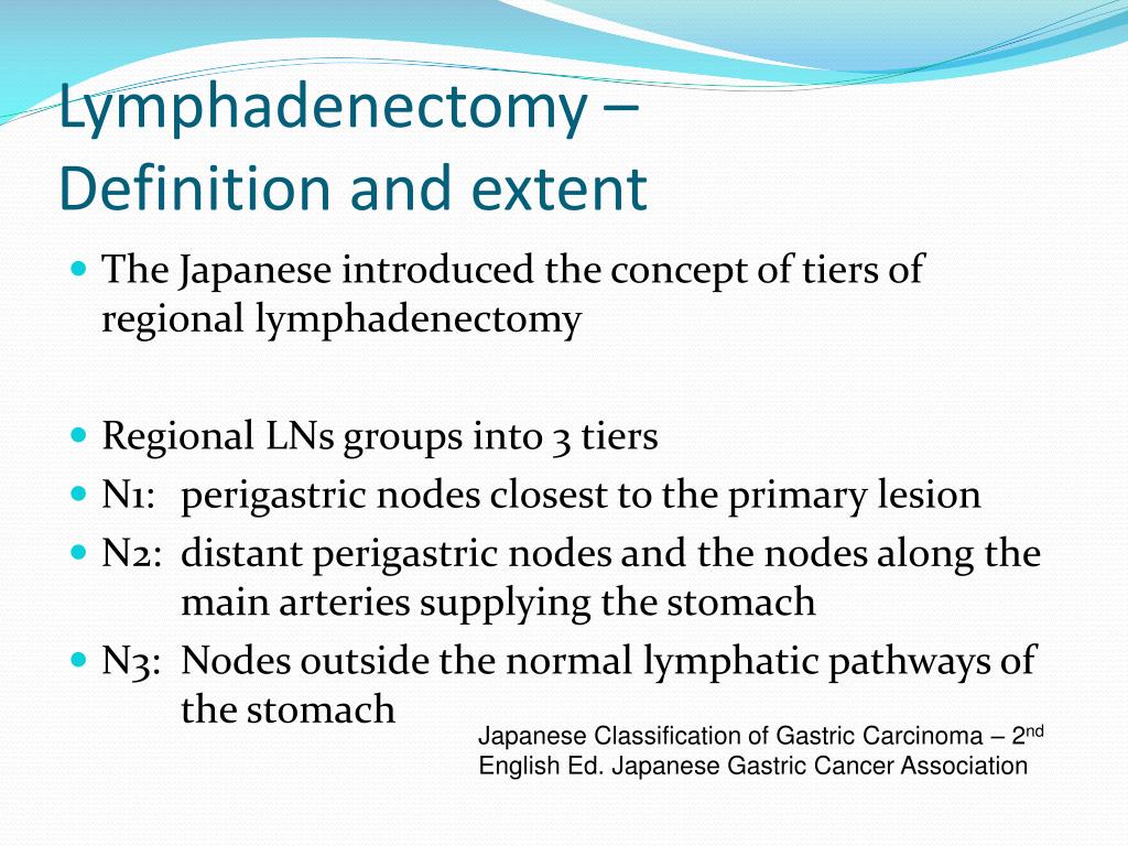 PPT - Lymphadenectomy in gastric adenocarcinoma PowerPoint Presentation ...