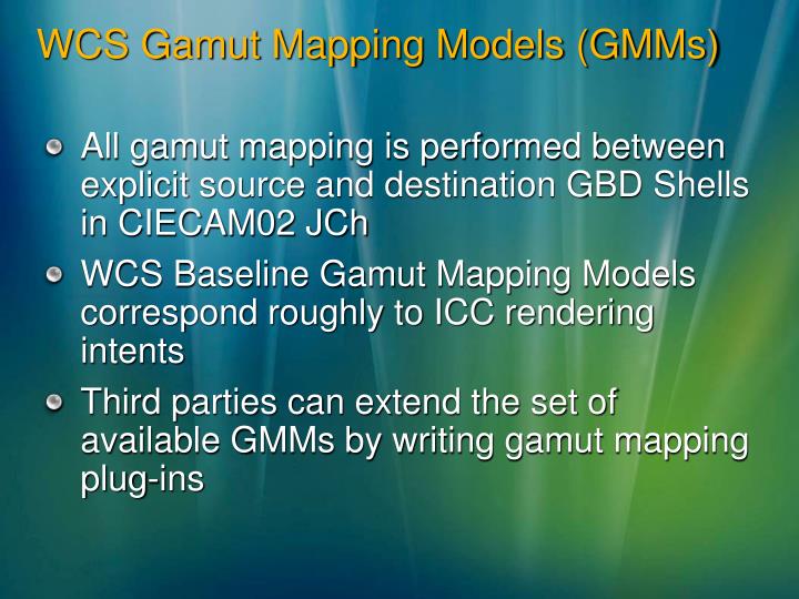 PPT - How WCS in Windows Vista works with Drivers and Applications ...