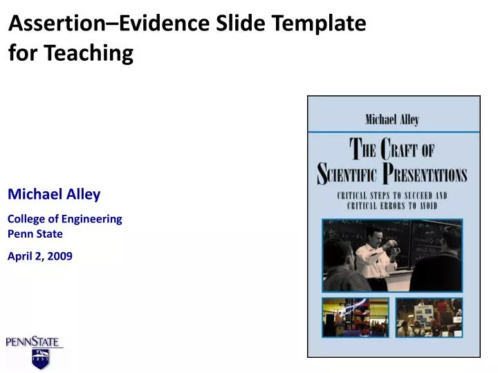 PPT - Michael Alley College of Engineering Penn State April 2, 2009 ...