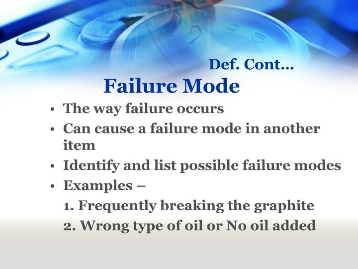 PPT - Failure Effect Mode Analysis PowerPoint Presentation - ID:672627