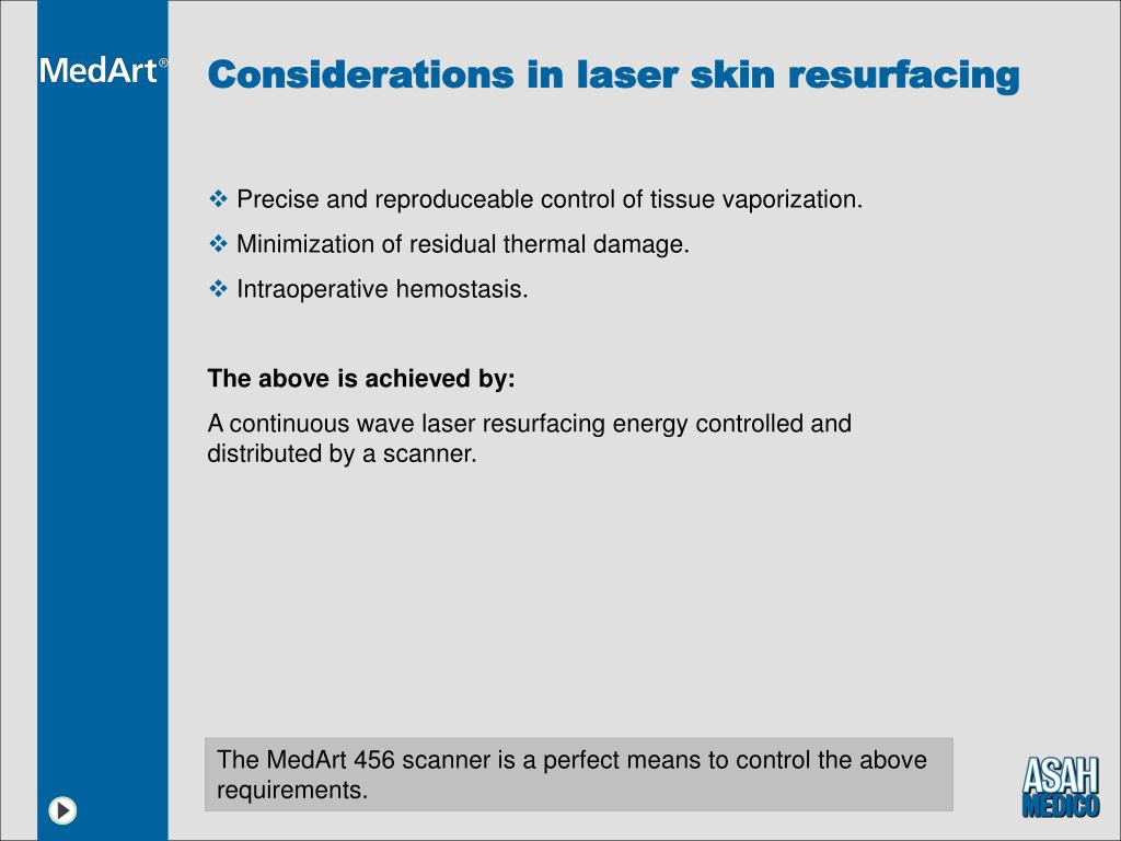 PPT - Laser Skin Resurfacing MedArt ® 456 scanner MedArt ® 450 CO 2 ...