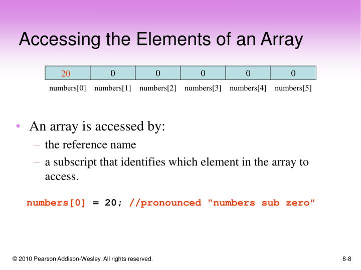 PPT - Chapter 8: Arrays and the ArrayList Class PowerPoint Presentation ...