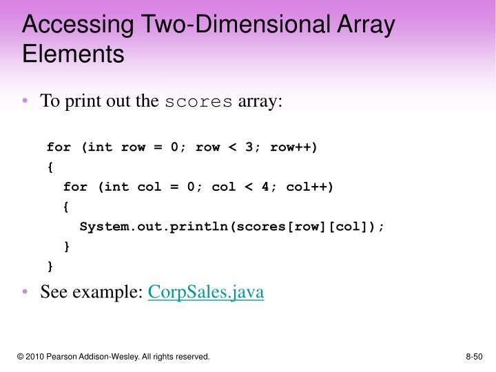 PPT - Chapter 8: Arrays and the ArrayList Class PowerPoint Presentation - ID:673715