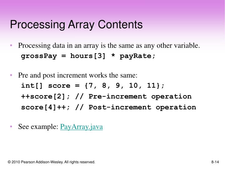 PPT - Chapter 8: Arrays and the ArrayList Class PowerPoint Presentation ...