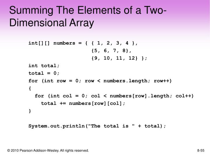 PPT - Chapter 8: Arrays and the ArrayList Class PowerPoint Presentation ...