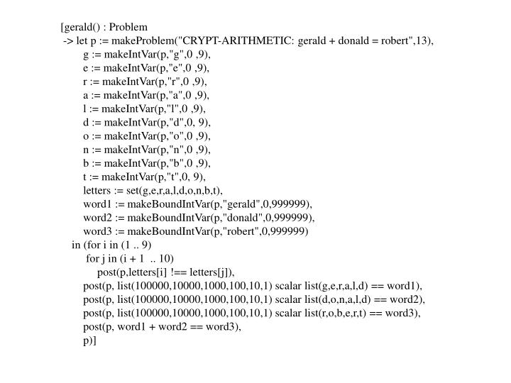 PPT - gerald +donald --------- robert --------- PowerPoint Presentation ...