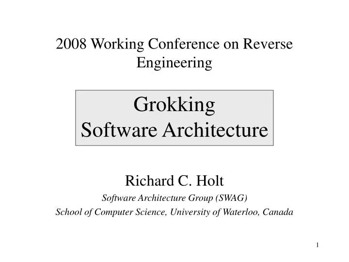 PPT - Grokking Software Architecture PowerPoint Presentation, free download - ID:676501