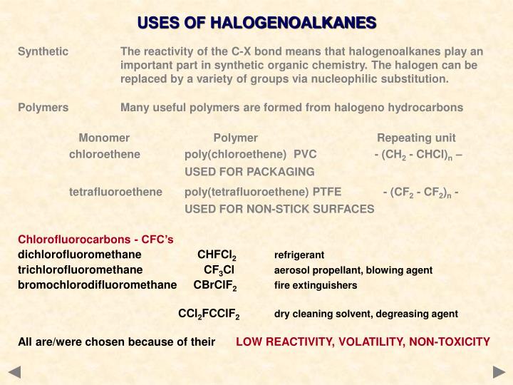 PPT - AN INTRODUCTION TO THE CHEMISTRY OF HALOGENOALKANES PowerPoint ...