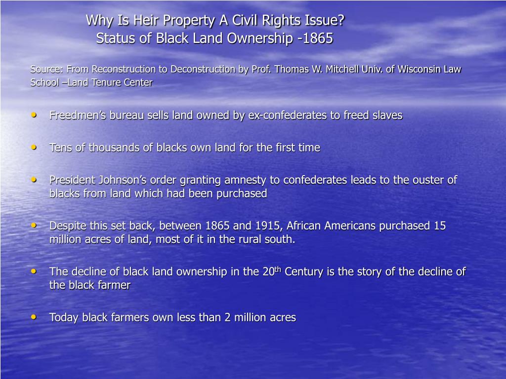 PPT - African American Land Loss PowerPoint Presentation, free download ...