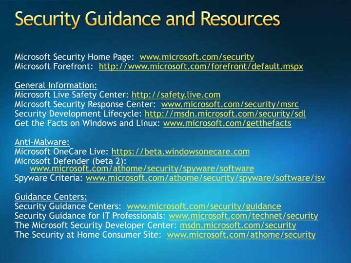 PPT - Microsoft’s Security Strategy PowerPoint Presentation - ID:678231