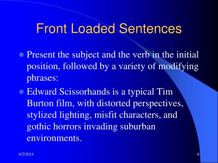 PPT - Sentence Styles PowerPoint Presentation - ID:678416