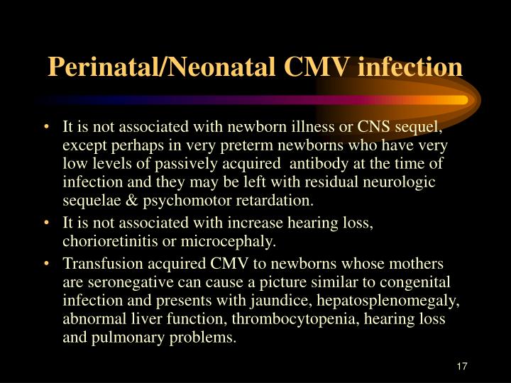 PPT - Cytomegalovirus infection PowerPoint Presentation - ID:679051