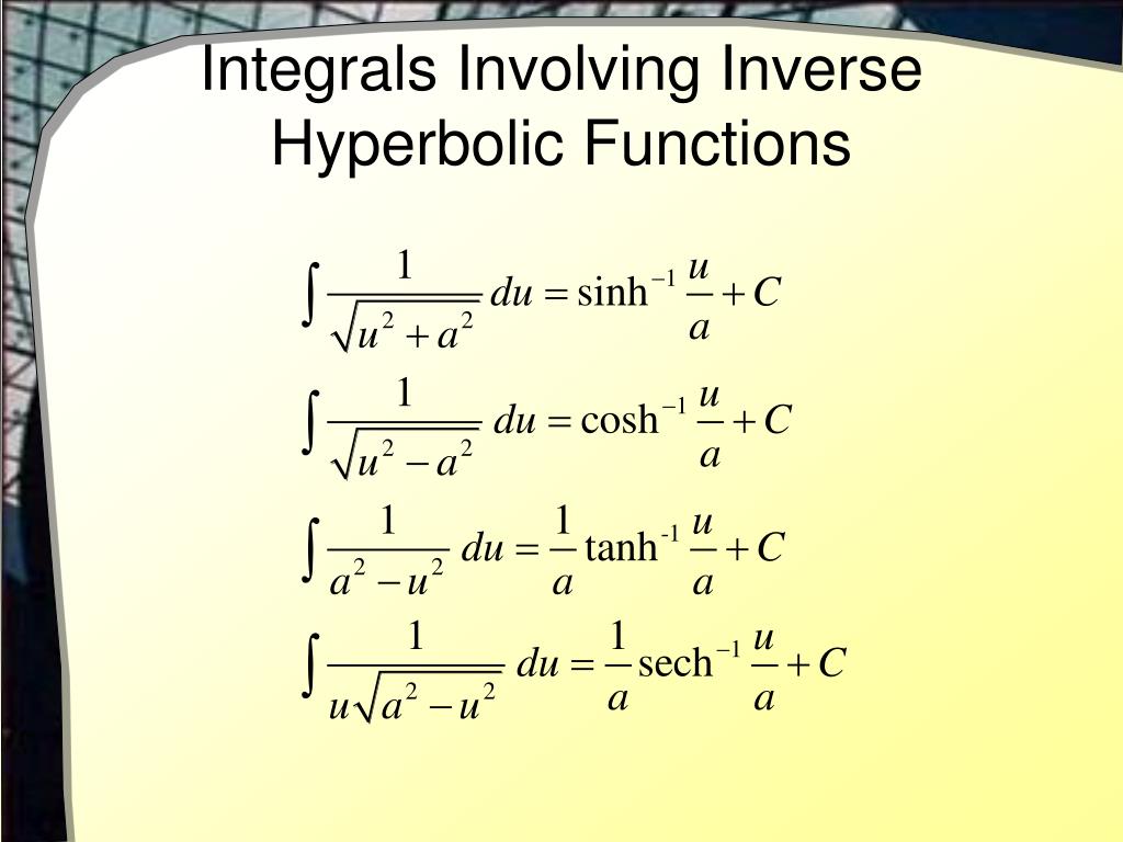 PPT Hyperbolic Inverse Hyperbolic Functions PowerPoint Presentation PPT Hyperbolic Inverse Hyperbolic Functions PowerPoint Presentation