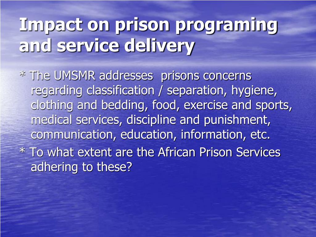 PPT - The Challenges of Overcrowding and Correctional Programming By ...